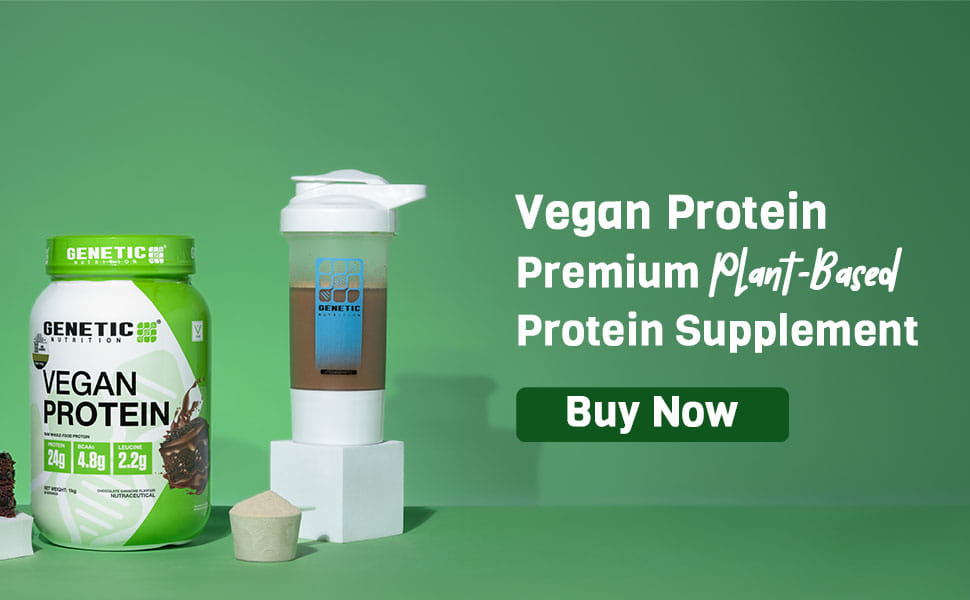 Genetic Nutrition Vegan Protein Supplement Powder - Chocolate, 1 KG (2 ...