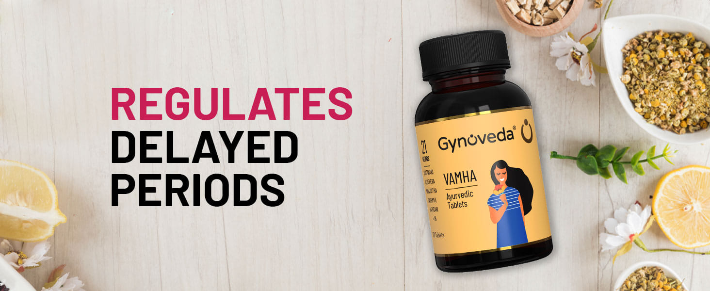 Gynoveda PCOS, PCOD With Delayed Periods Ayurvedic Tablets, Treat Root ...