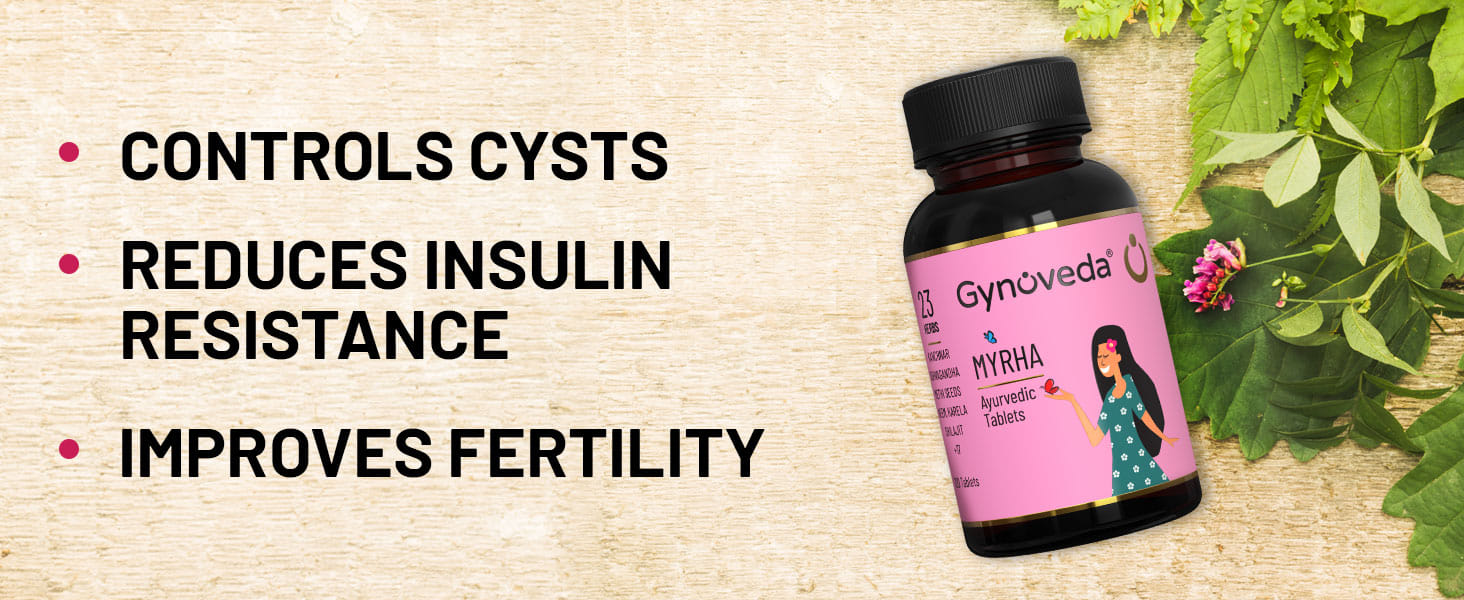 Gynoveda PCOS, PCOD With Delayed Periods Ayurvedic Tablets, Treat Root ...