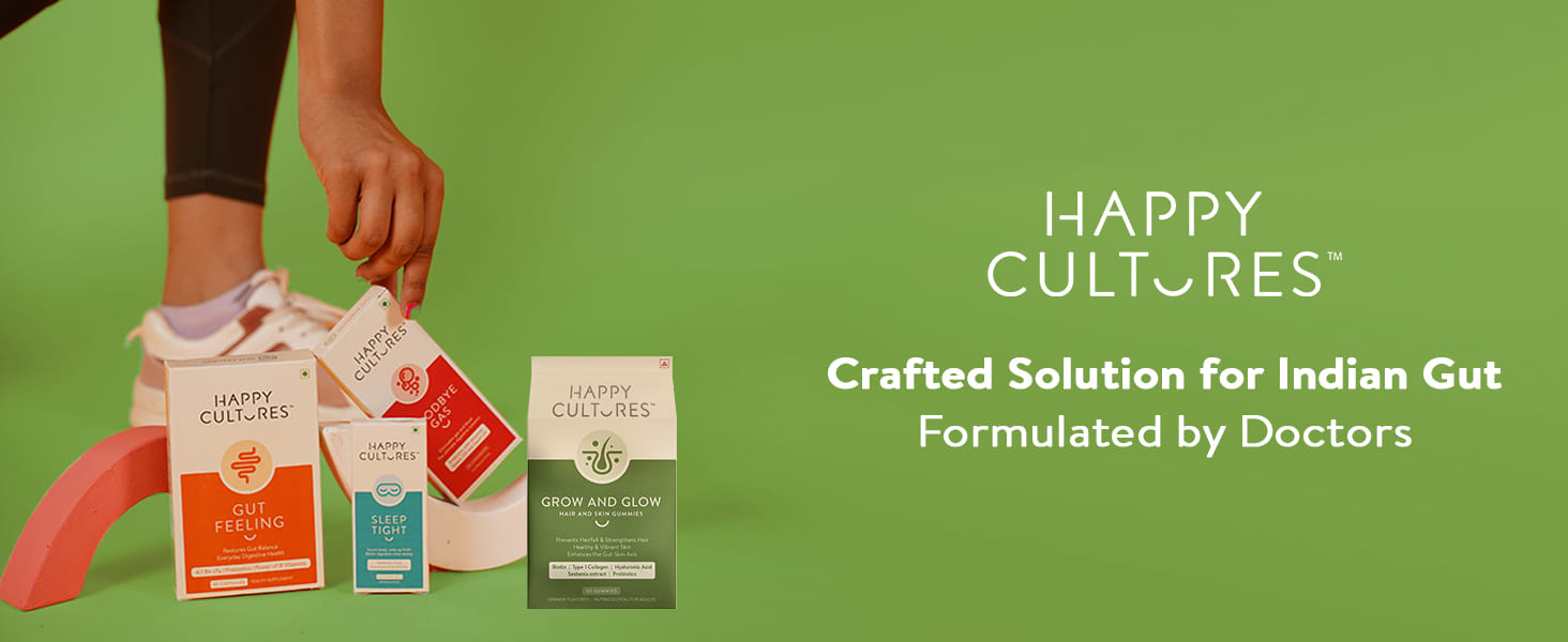 Happy Cultures Grow and Glow Gummies for Hair Growth, Skin Glow, Strong ...