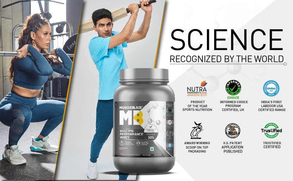 MuscleBlaze MB Biozyme Performance Whey 500g | 14 Serving | Rich ...