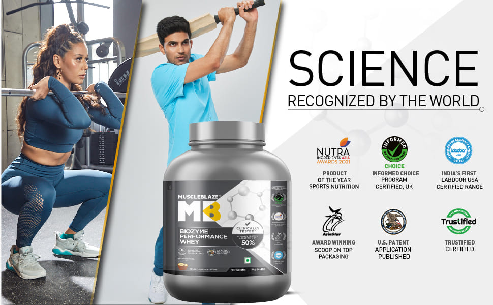 MuscleBlaze MB Biozyme Performance Whey 2kg | 56 Servings | Rich ...