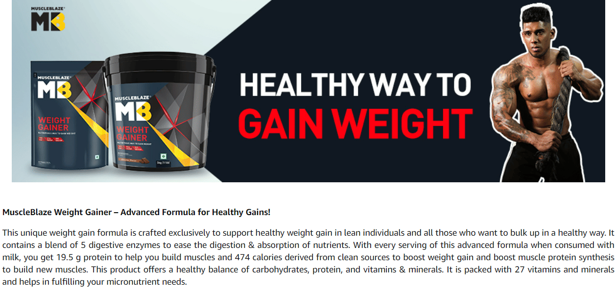MuscleBlaze MB Weight Gainer 1Kg | Chocolate Flavour | 27 Vitamins and ...