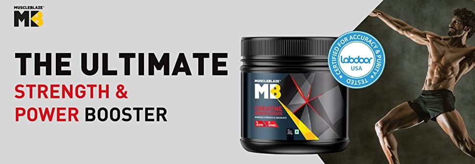MuscleBlaze MB Creatine Monohydrate 250g | 83 Servings | Unflavoured ...