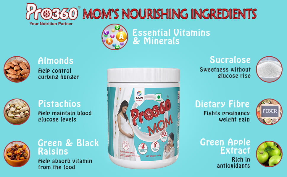 Pro360 MOM Protein Powder Nutritional Supplement for Pregnant and ...