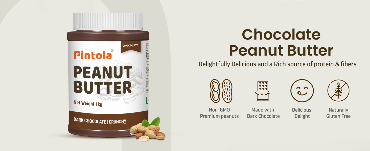 Pintola Choco Spread Peanut Butter Made with premium quality peanuts ...