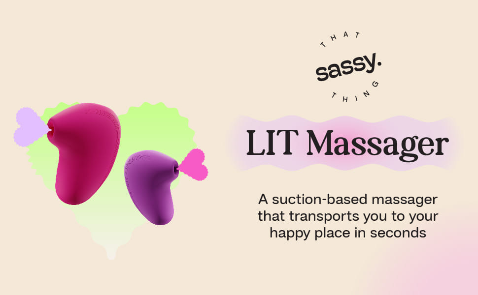 That Sassy Thing LIT Personal Massager with Suction Technology - Purple Pop